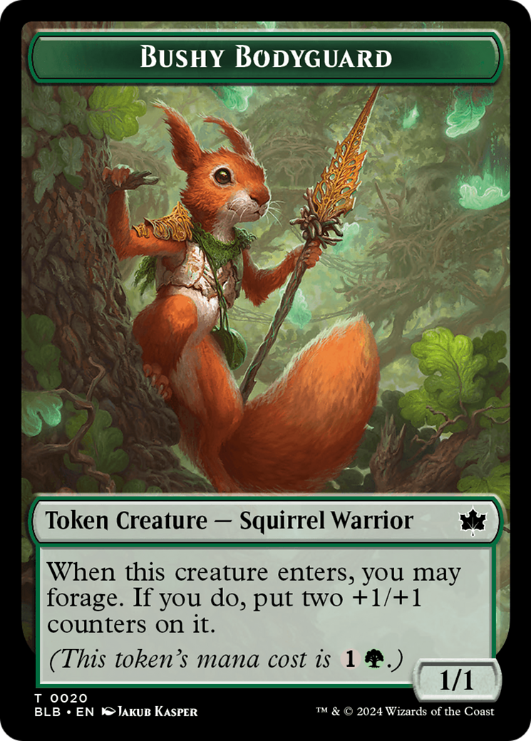 Bushy Bodyguard Token [Bloomburrow Tokens] | Shop Retro Video Games and ...