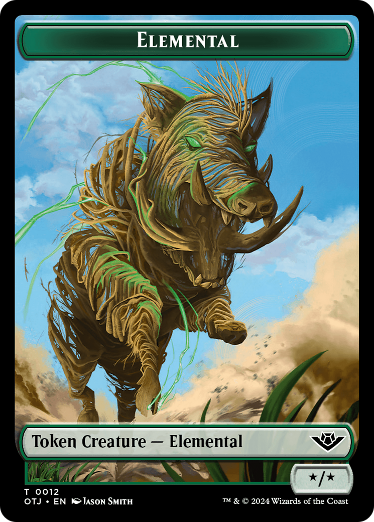 Elemental // Plot Double-Sided Token [Outlaws of Thunder Junction ...