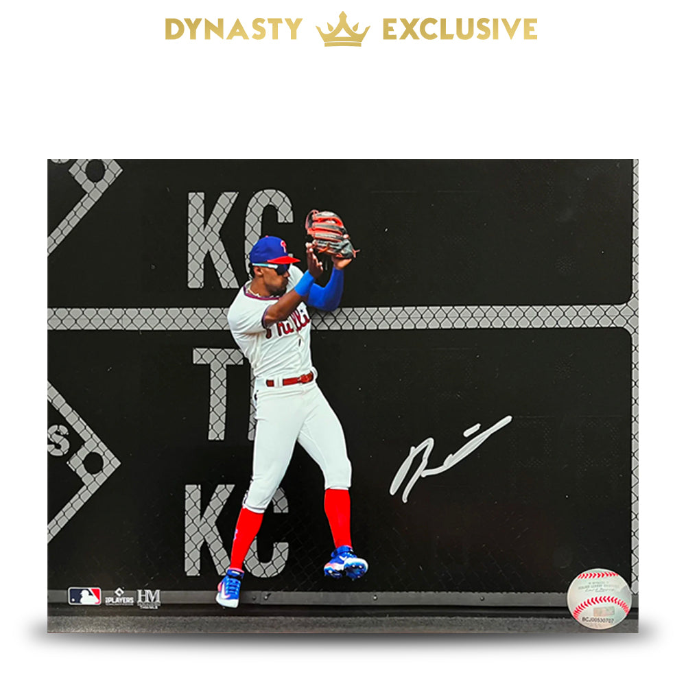 Johan Rojas Double Play Catch Philadelphia Phillies Autographed 16" x ...