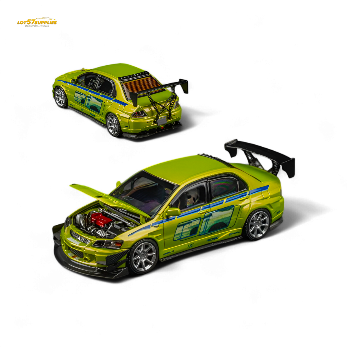 Findclassically Mitsubishi Lancer Evo 9 FNF Bryan Livery Green 1:64 ...