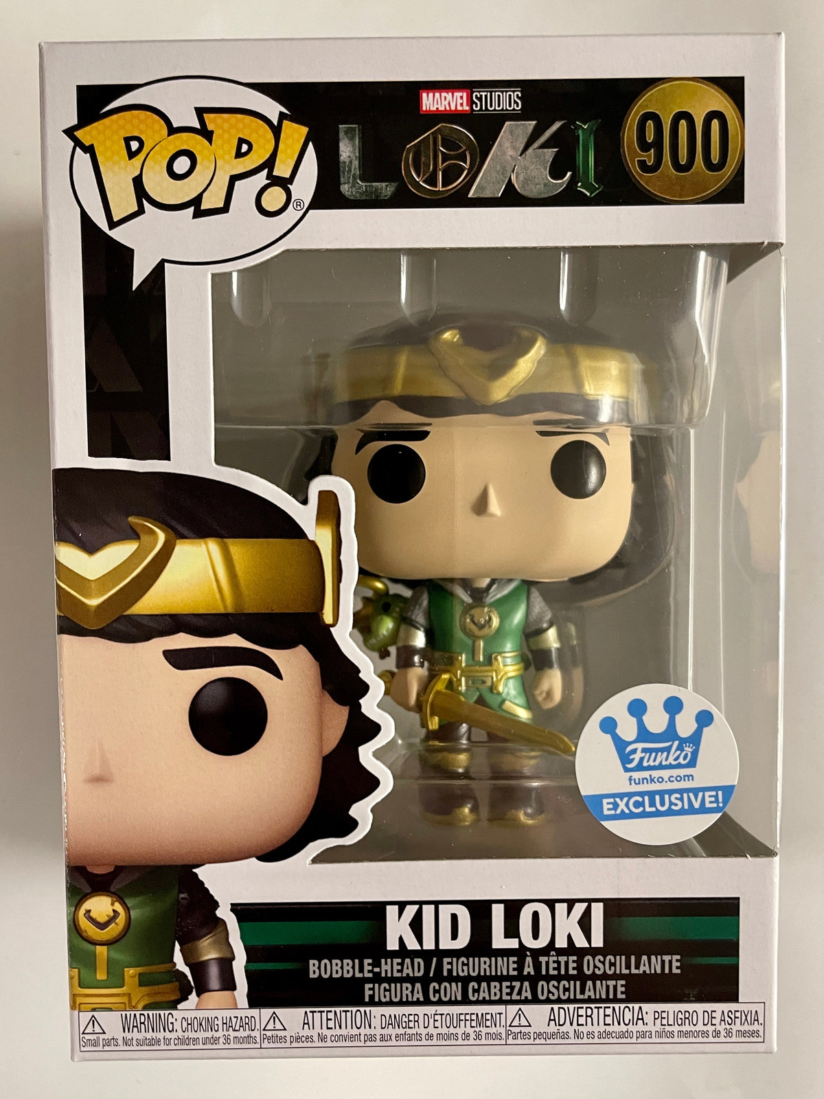 Funko Pop! Marvel Metallic Kid Loki W/ Alligator Loki #900 Funko Shop ...